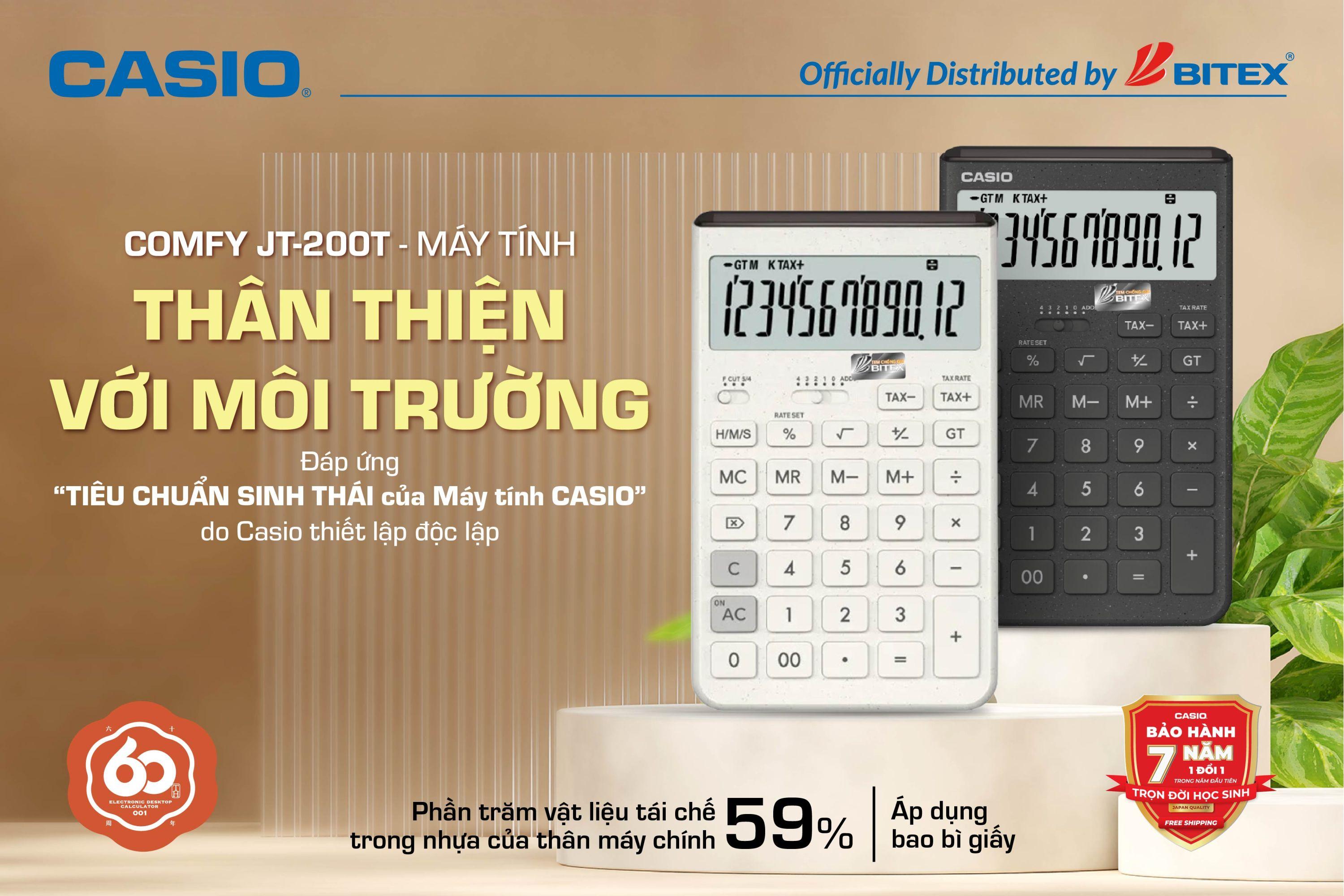 Casio Comfy JT-200T - Khi công nghệ chạm tới tương lai xanh